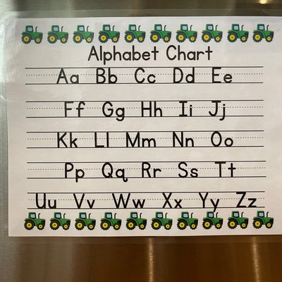 Printable ABC Chart, Alphabet Chart, Handwriting Chart, Homeschool ...