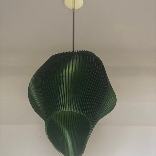 Large Forest Green Lampshade Pendant Light H50cm X W50cm - Etsy