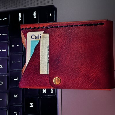 Big Spender Minimalist Leather Wallet, Simple Front Pocket Wallet, Slim ...