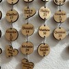 Engraved Wood Tags for Hanging Birthday Calendar, Personalized Family ...