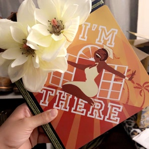 Grad Cap Topper Princess and the Frog Grad Cap I'm There Decorated Grad ...