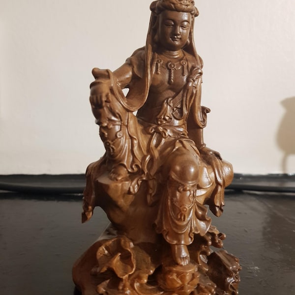 Happy Buddha Laughing Buddha Statue, Maitreya Buddha, Wooden Buddha ...
