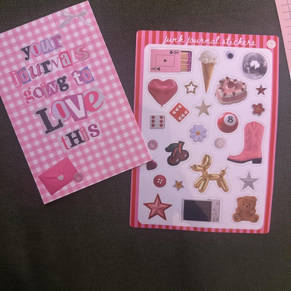 Journal Pattern Notebook 6 Pages -scrapbooking,journaling,junk Journal ...