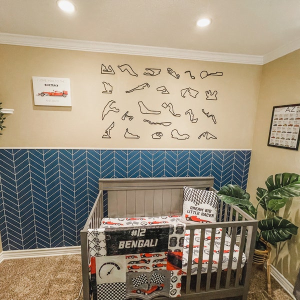 Race Car Crib Bedding Set, Baby Boy Crib Bedding Set, Race Car Nursery ...