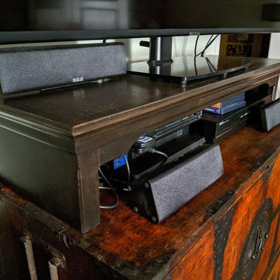 LED TV Riser Stand Laptop Organizer Stand Traditional Alder New Colors ...