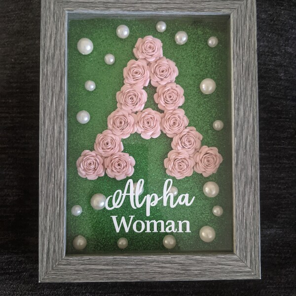 5x7 Alpha Woman Shadow Box - Etsy
