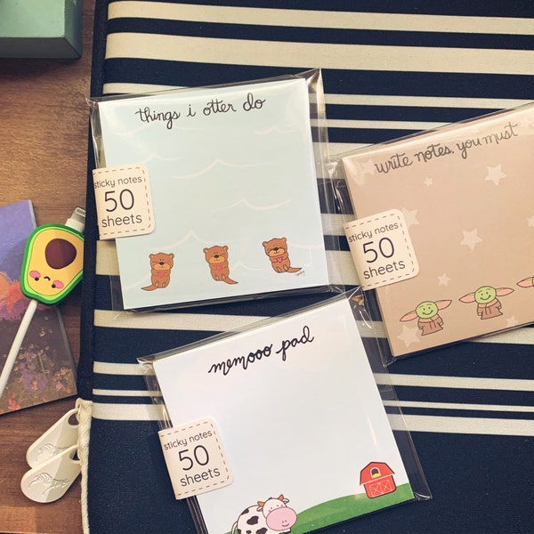Otter Sticky Notes | Things I Otter Do | Otter Gifts | Otter Stationery ...