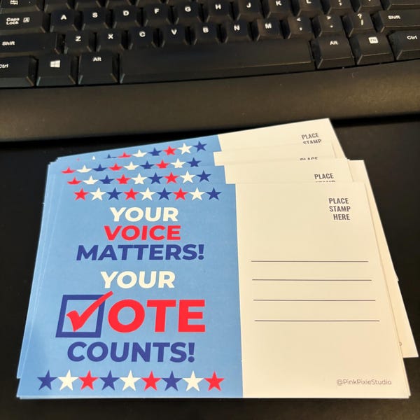 Voter Postcards Dont Just Vent Vote Patriotic United States Voting ...