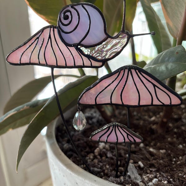 Luminous Moon Phases Stained Glass Crescent Moon and Star Suncatcher ...