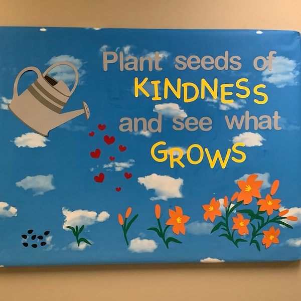 Spring Bulletin Board, Positive School Bulletin Board, Kindness ...