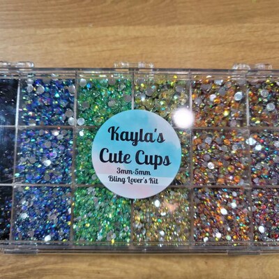 Bling Lover's Kits Monochromatic Rhinestone Kits 3mm, 4mm, 5mm FAST ...