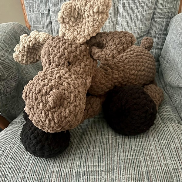 Moose Crochet Pattern - Amigurumi - Etsy