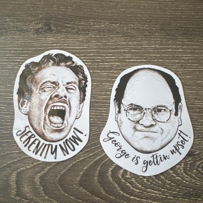 Seinfeld Vinyl Laptop Sticker Phone Decal Set - Etsy