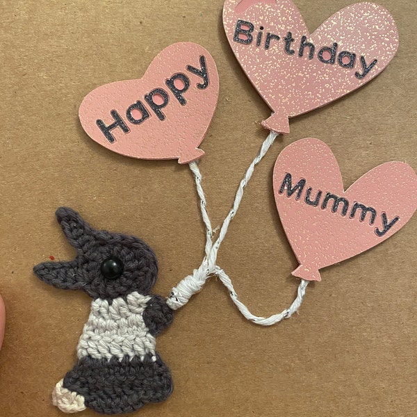 CROCHET PATTERN for the Pixie Rabbit Applique Crochet Applique Sewing Design Flat Cotton Tail ...