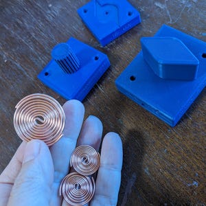 Large 77mm Tall Fibonacci Spiral Coil Winding Jig for Electroculture ...