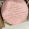 Big Round Personalised Celebration Biscuit Birthday - Etsy UK