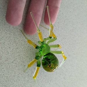 GLASS SPIDER Lampwork Handcrafted Glass Animal Art Glass | Etsy
