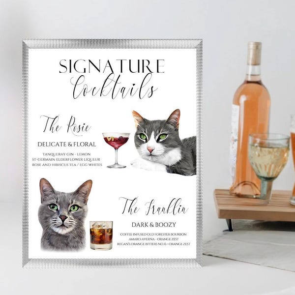 Signature Drink Sign Dogs, Signature Drink Sign Dog, Signature Drinks ...