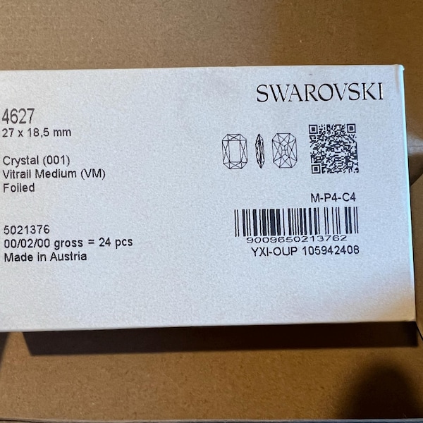 Swarovski 4527 8x6/ 14x10/ 18x13mm Step Cut Fancy Stones Crystal - Etsy