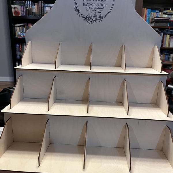 Sticker Display Stand, Craft Show Display, Wooden Stand, Retail Counter ...