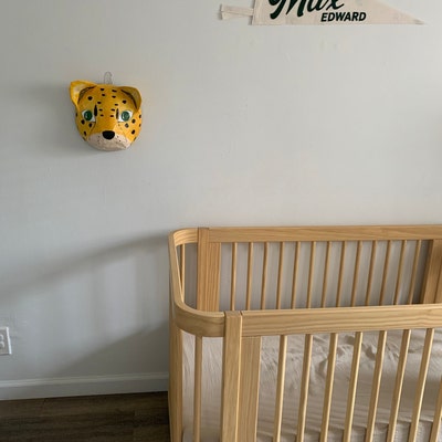 Paper Mache Cheetah Head, Tina. Savanna Creature, Colorful Wall Decor ...