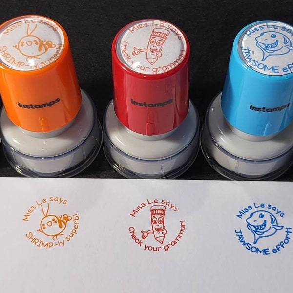 Custom Teacher Stamp,personalized Name Teacher Stamps,custom Teacher ...