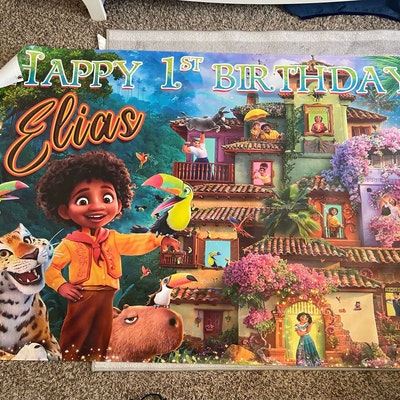 DIGITAL FILE Encanto Backdrop Encanto Banner Encanto Birthday Party ...