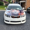 Anime Girl Car Hood Wrap Full Color Vinyl Decal Manga Warrior Sticker ...