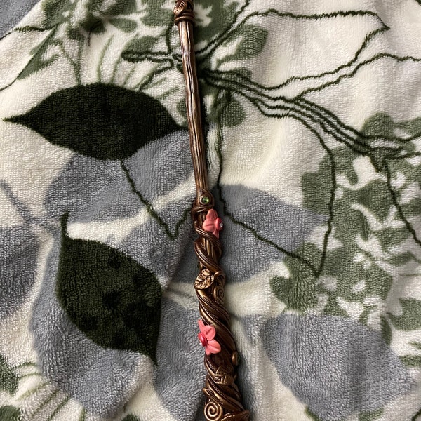 Rose Quartz Crystal Wand fairy Wand-wizard Witch Wand-nature Wand - Etsy