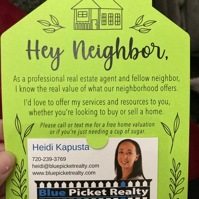 SET of Hey Neighbor Real Estate Mailer Real Estate Agent Marketing ...