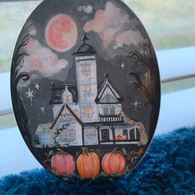 Practical Magic Inspired Victorian House Gouache Painting STICKER ...