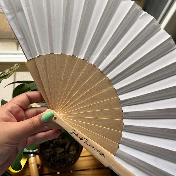 Éventails personnalisés pour mariage cadeau original éventail invité ...