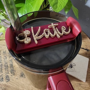 20/30/40oz H2.0 Stanley Tumbler Cup Bride Lid Name Plate, Personalized ...