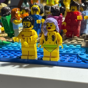 Naked Minifigures - Custom Design - Skin Color - Torso With Breasts - Tits - Playgirl - Naughty ...