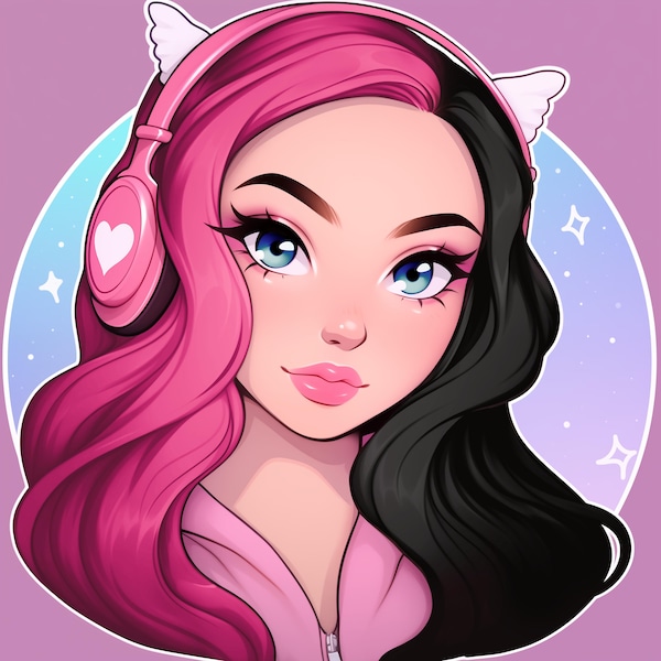 Purple Twitch Icon for Streamer Art Twitch Profile Pic for Streaming ...