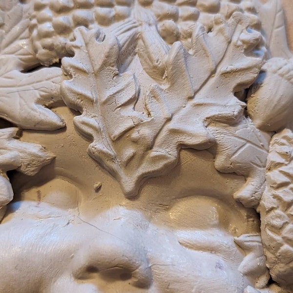 OS Clay With Celtic Design Owl Face Press Mold Relief Mold or Sprig ...