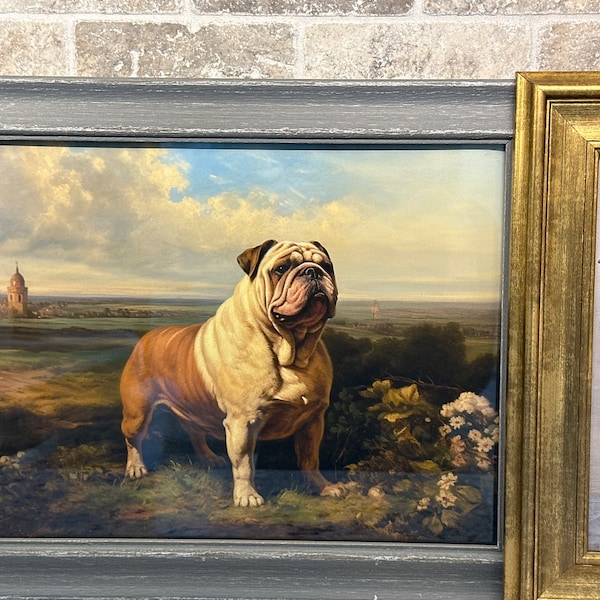 Vintage Black Labrador Portrait, Black Lab Art Print, Antique Oil Painting, Black Lab Painting ...