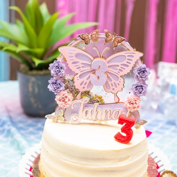 Butterfly Cake Topper,butterfly Patry,baby Shower Butterfly,birthday ...