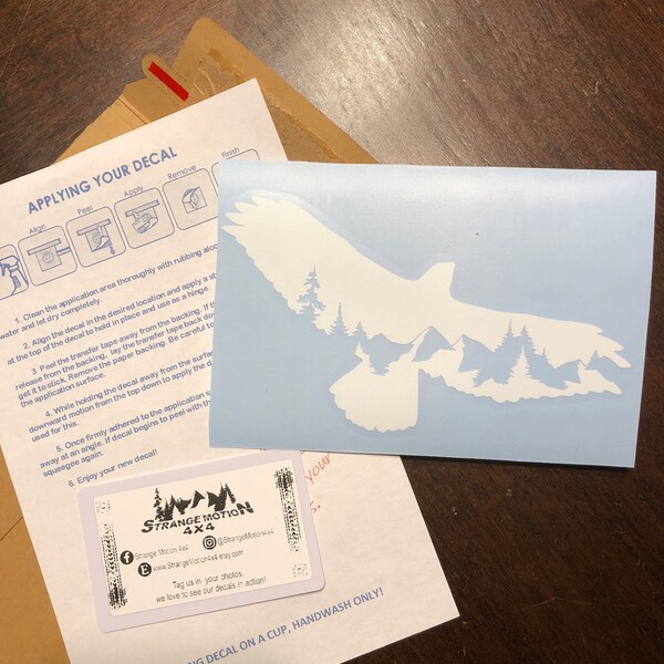 Hawk Decal, Car Decal, Mountain Stickers, Bird Sticker, Laptop Decal ...