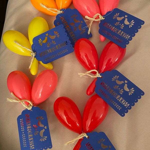 Maracas Tags, Papel Picado, Mexican Wedding, Colorful Mexican Fiesta ...