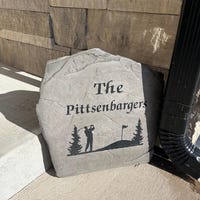 Monogram Last Name Rock - Engraved Stone - Personalized - Garden Stone ...