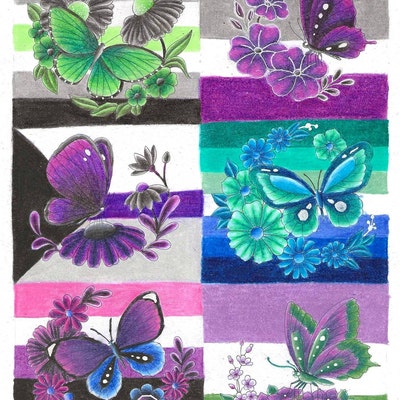 Butterfly Coloring Pages for Adults. 18 Tiny Illustrations by Agota Pop ...