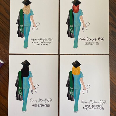Personalized Nurse Graduation Print, Nurse Print, Nursing School ...