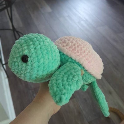 Crochet Turtle Pattern 2 Sizes regular and Jumbo PDF Download Beginner ...