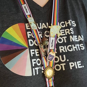 Lanyard Rainbow Pride Pronouns Create a Safe Space for LGBTQIA Staff ...