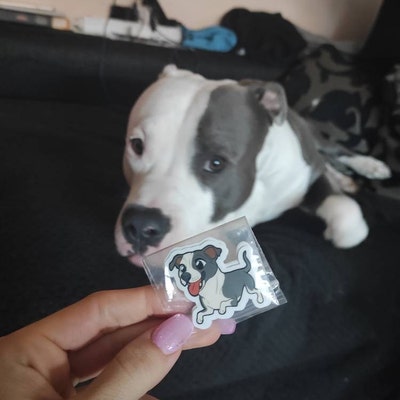 Bully Sticker Pit Bull APBT Amstaff Staffy Chibi Puppy Dog - Etsy