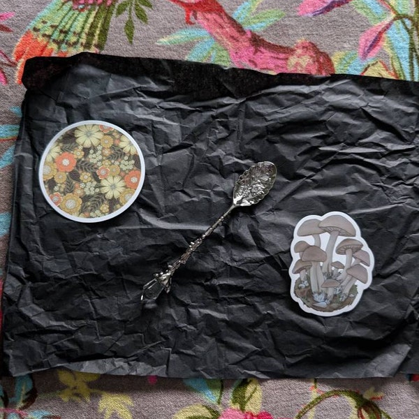 Ritual Tea Spoon, Herb Spoon, Loose Incense, Engraved Tea Spoon ...