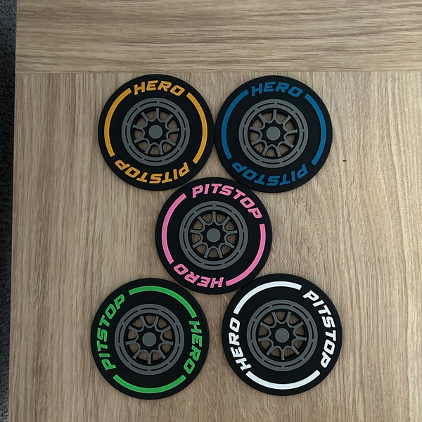 F1 Gifts Formula 1 Gift Race Tyre Drinks Coasters Formula 1 Gifts for ...