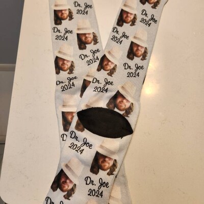 Custom Graduation Socks, Custom Face Socks, Graduation Gift for Him ...