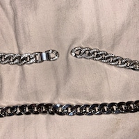 Iced Out Cuban Link Dog Chain, Custom Dog Chain, Handmade Dog Collar ...